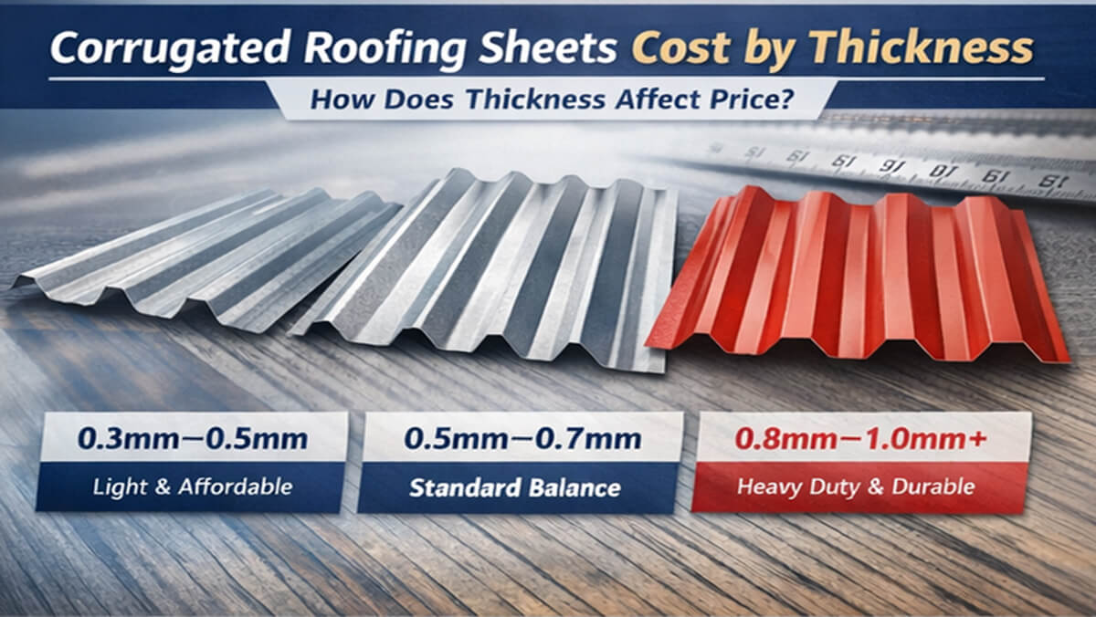 Corrugated Roofing Sheets Price Guide: Cost by Material & Thickness